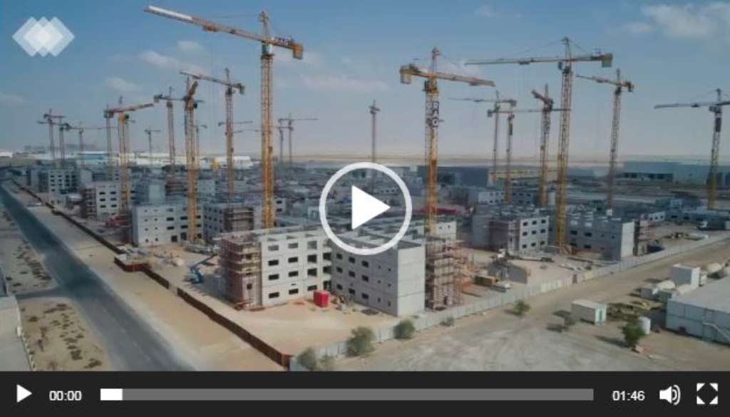 Drone View Of Jafza-dubai/Jabal Ali Construction - Gulf Precast ...